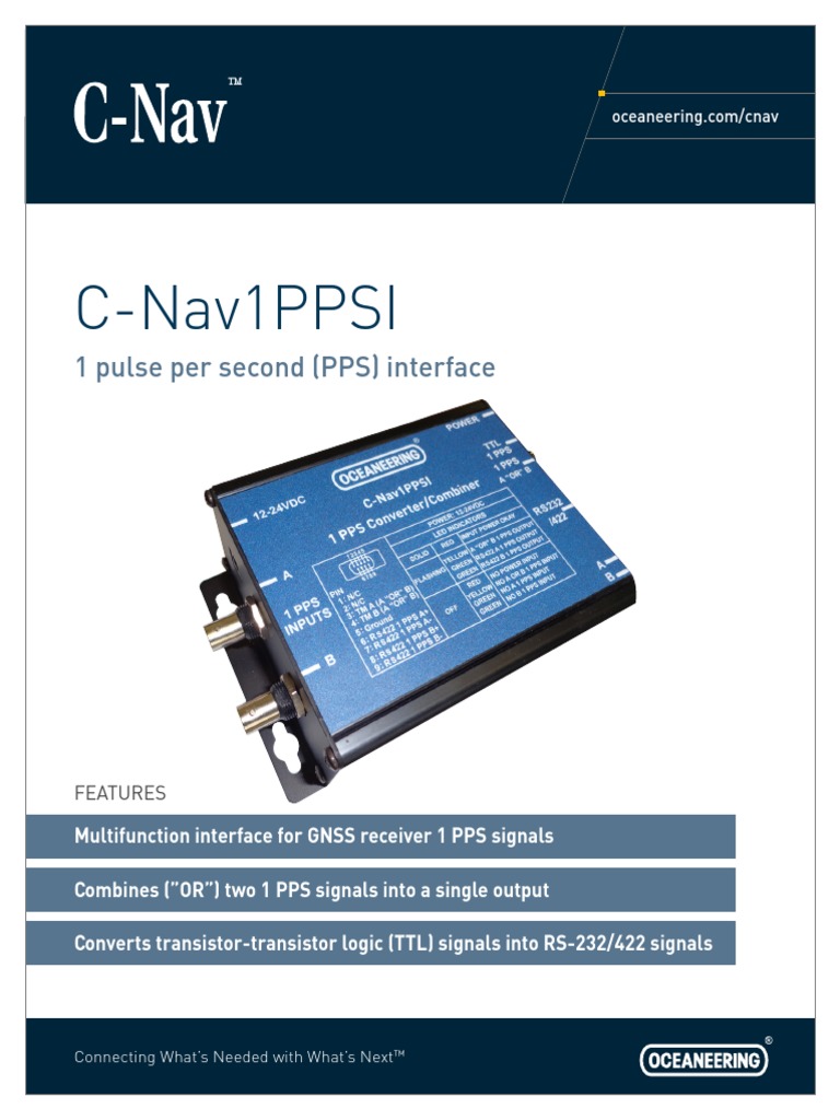 CNAV - C-Nav 1PPSI | PDF | Electrical Engineering | Electronics