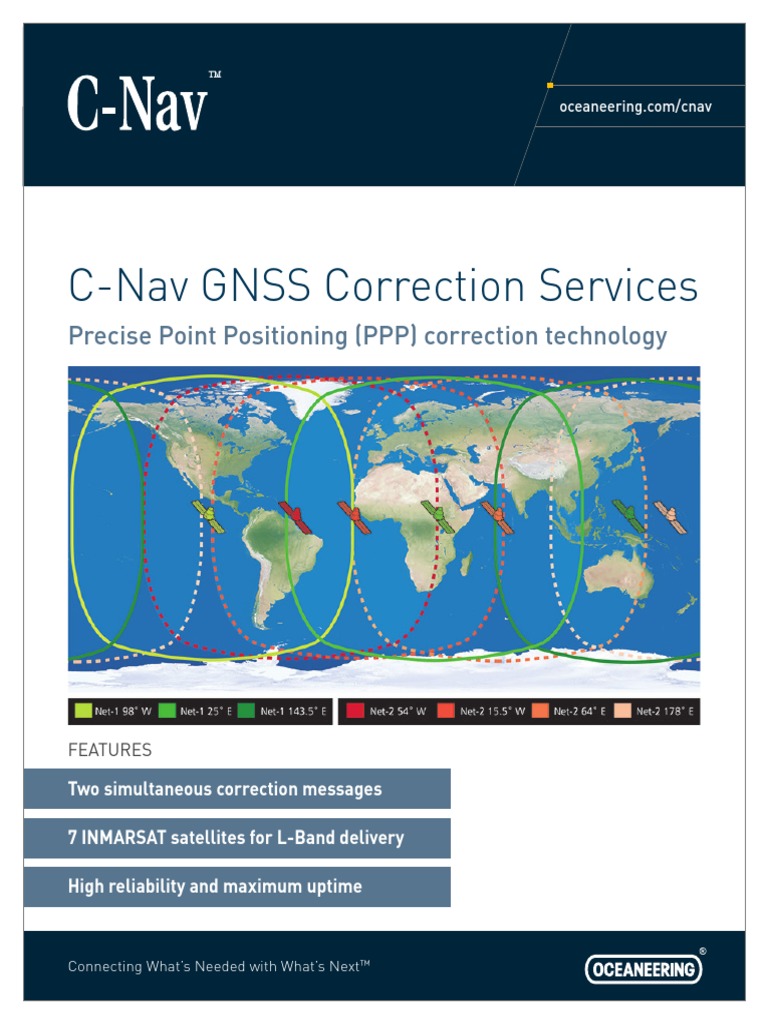 CNAV - C-Nav GNSS Correction Services | PDF | Communications Satellite | Global Positioning System