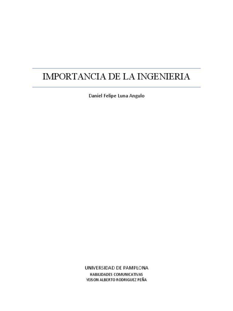 Importancia Ing. Sistemas | PDF | Ingeniería | Internet