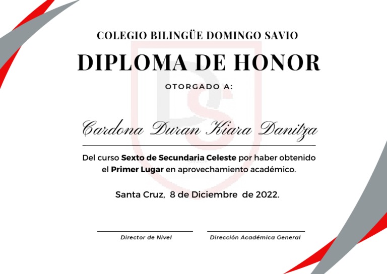 Diploma De Bachiller Pdf