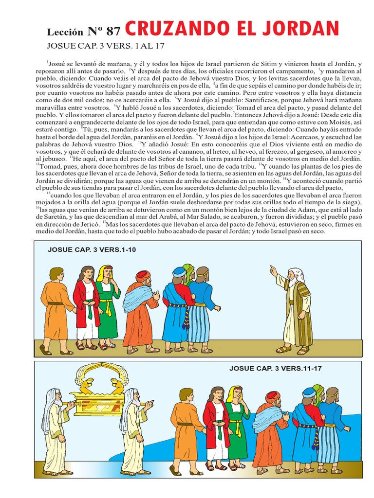 Cruzando El Jordan: Lección | PDF | Arca de la Alianza | Joshua