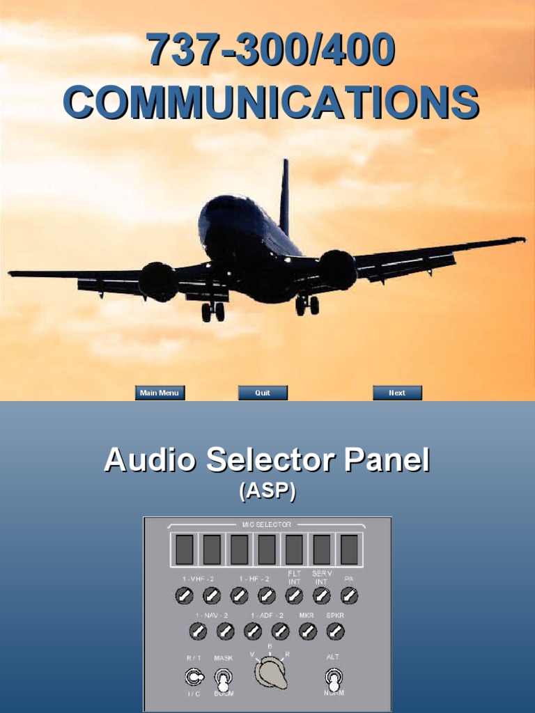 Communications | PDF | Cockpit | Radio