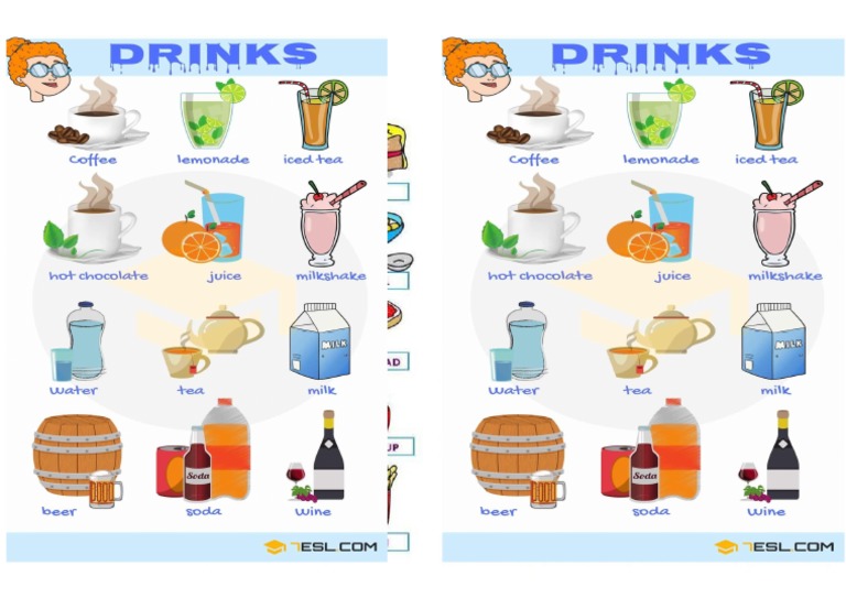 INGLES PARA TODOS BEBIDAS Y COMIDAS EN INGLES | PDF