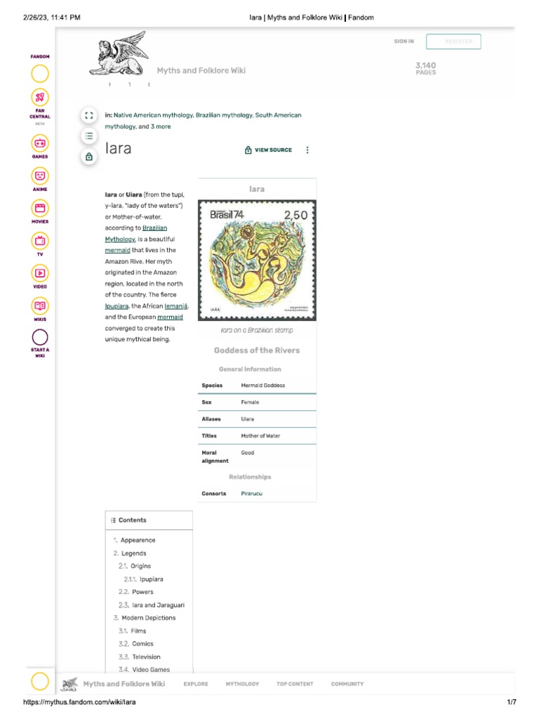 Lara - Brazilian Mermaid Wiki | PDF