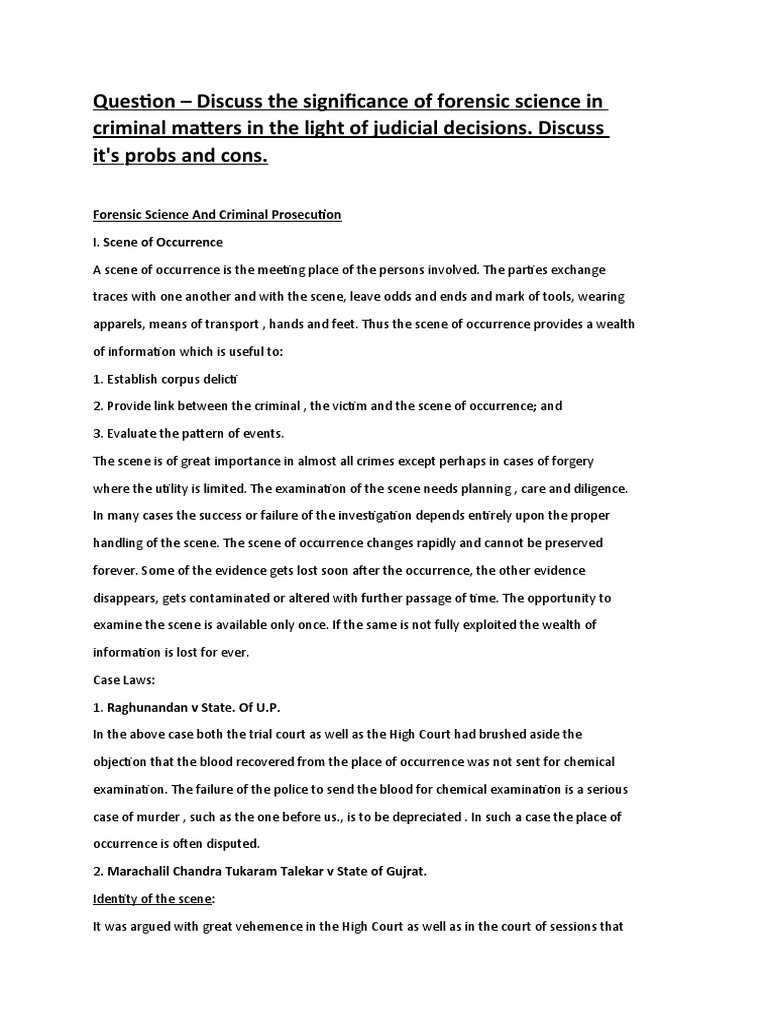 Forensic Science | PDF | Fingerprint