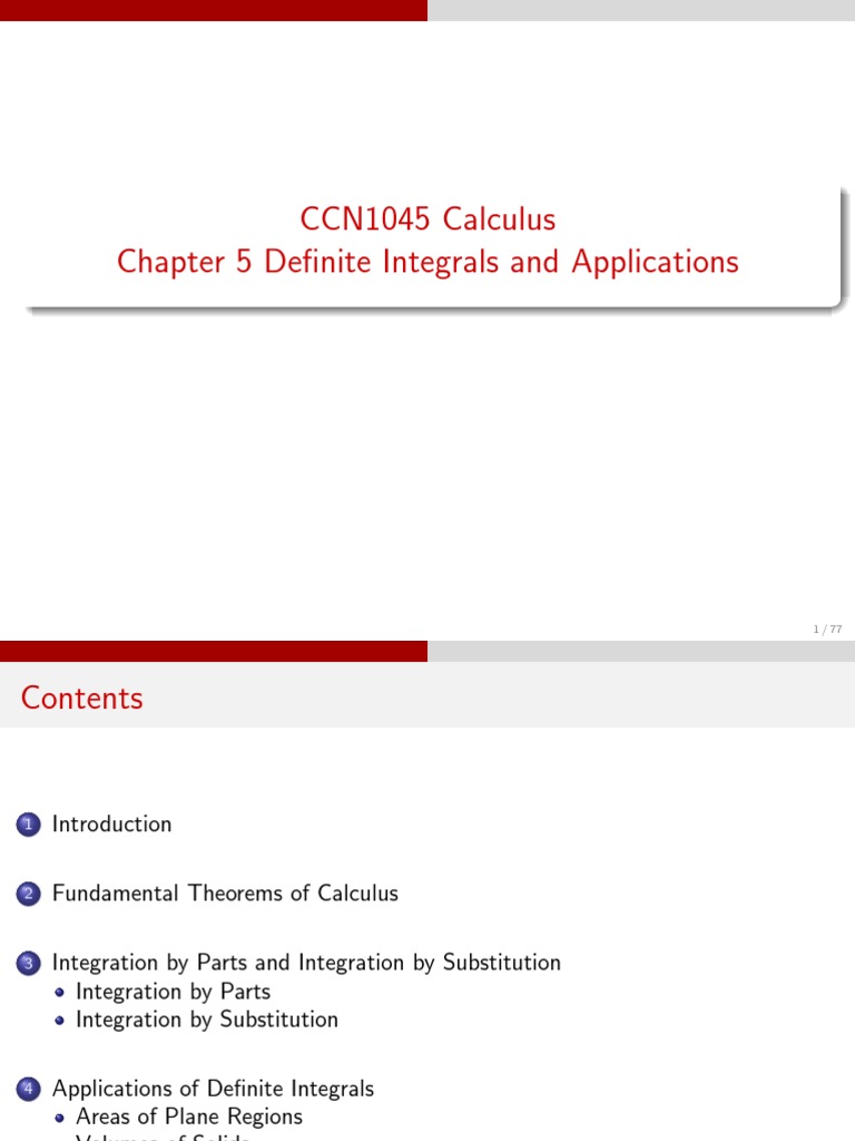For Students PPT ch05 | Download Free PDF | Integral | Derivative