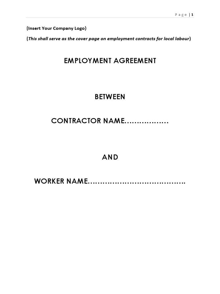 EPWP Employment Contract | PDF | Sick Leave | Employment