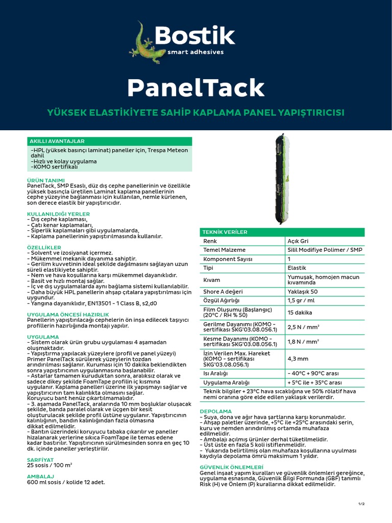 Bostik Paneltack Tds TR | PDF
