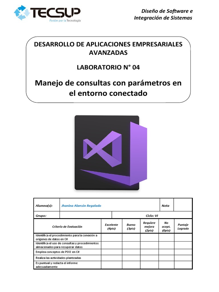 Lab04-Manejo de Consultas Con Parametros | PDF | Servidor SQL de ...