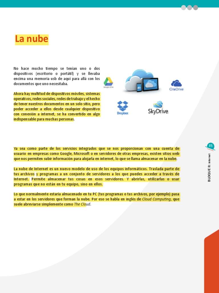 La Nube | PDF | Computación en la nube | Internet