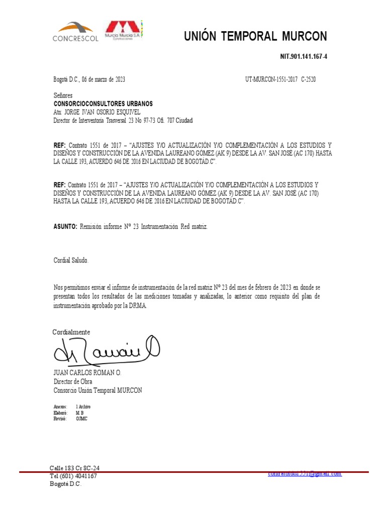 Unión Temporal Murcon: Consorcioconsultores Urbanos | PDF | Finanzas y ...