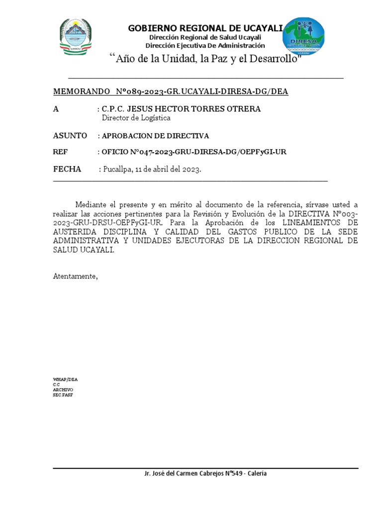 Memos 2023 | PDF | Bancos | Servicios financieros