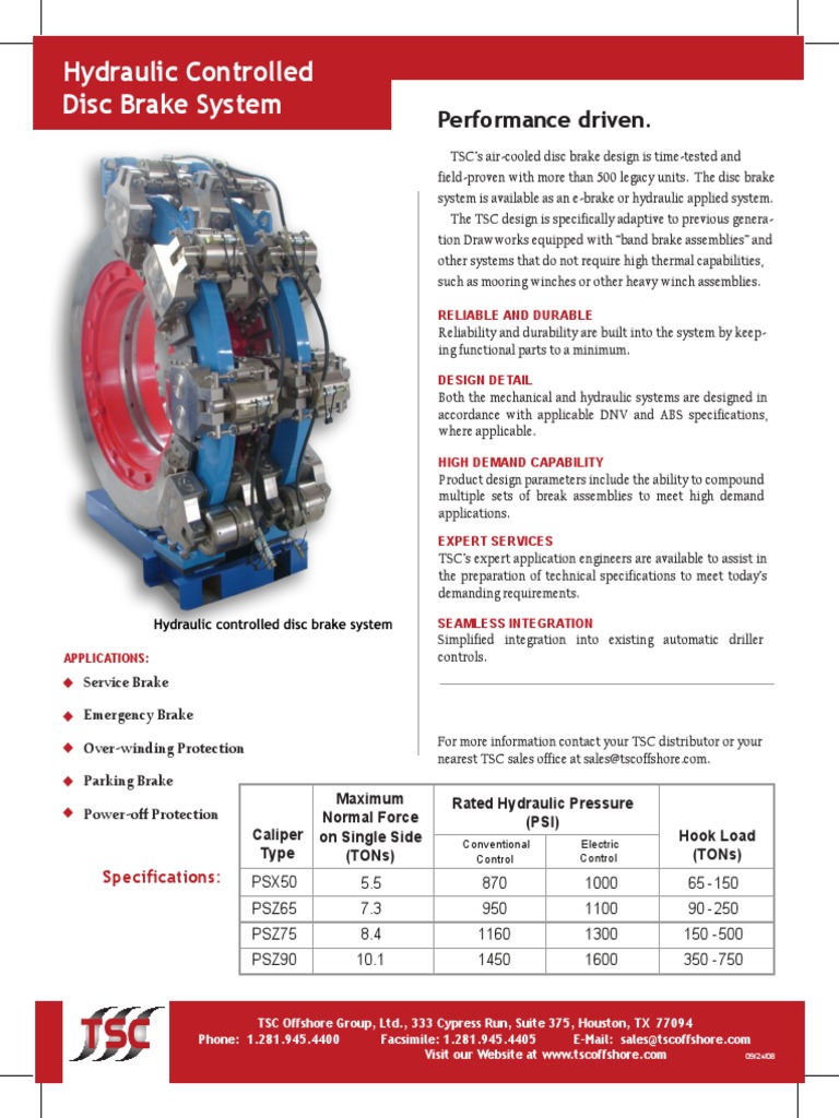 TSC - Disc Brake Systems | PDF | Tools | Vehicle Parts