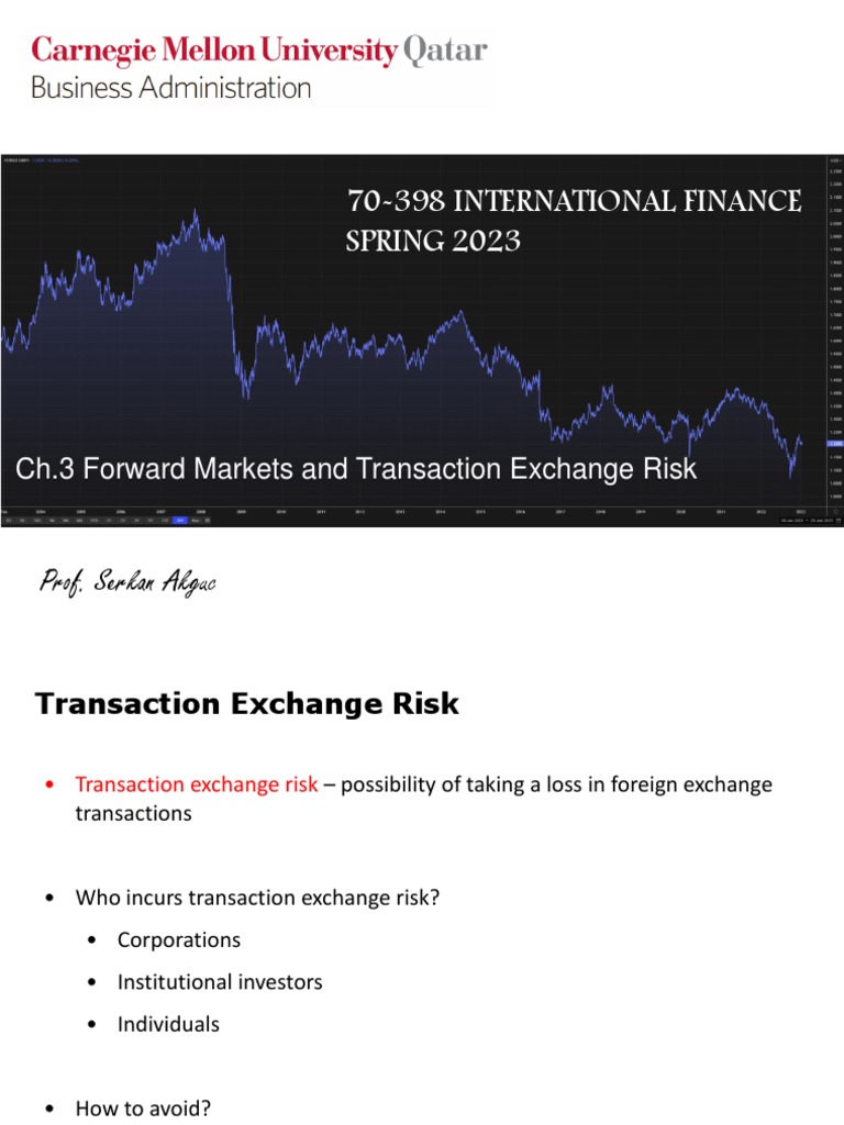 70-398 International Finance SPRING 2023: Prof. Serkan Akguc | PDF | Foreign Exchange Market ...