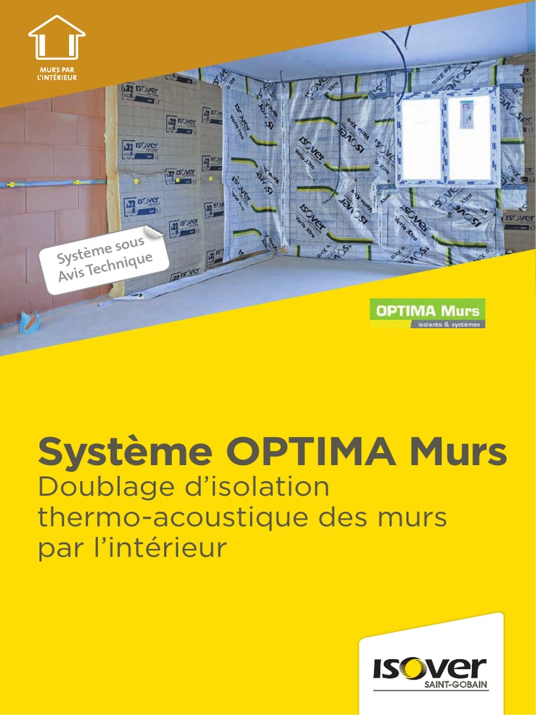 Systeme Optima Murs Isolation Doublage Murs Interieur | PDF ...