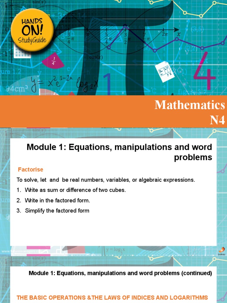 N4 Mathematics | PDF | Trigonometric Functions | Integral