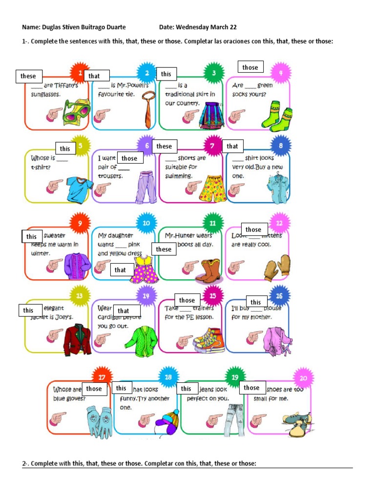 Demonstrative Adjectives 1 | PDF | Food Ingredients | Edible Fruits