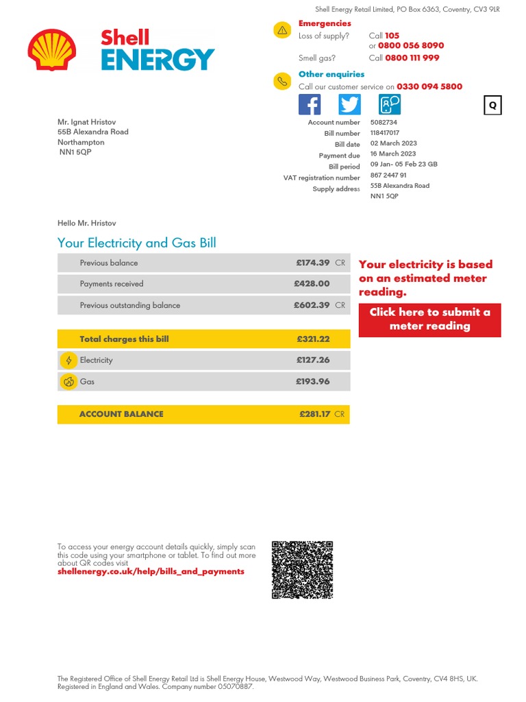 ShellEnergy | PDF | Cheque | Payments