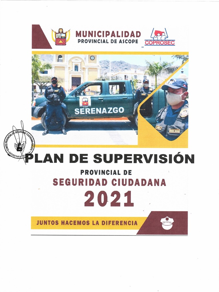 Modelo Plan de Supervision A Codisec | PDF