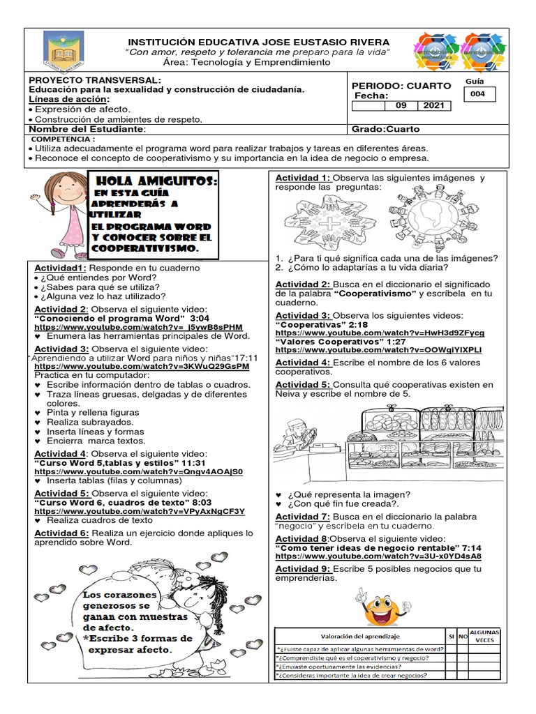 Tecnología e Informática Grado Cuarto | PDF