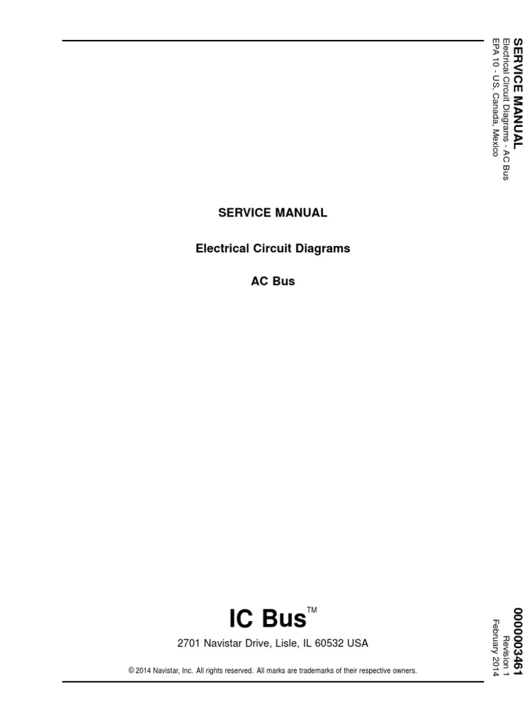 AC Bus Electrical Circuit Diagrams Manual | PDF | Car | Car Body Styles