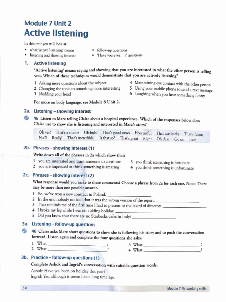 Active Listening. | PDF