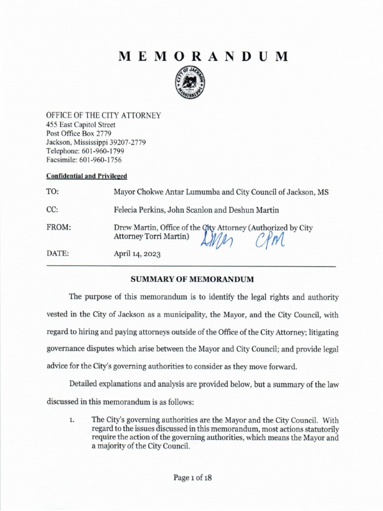 City Attorney's Office Memo | PDF | Lawsuit | Lawyer