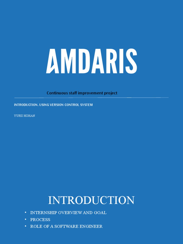 Introduction. Version Control Systems | PDF | Version Control ...
