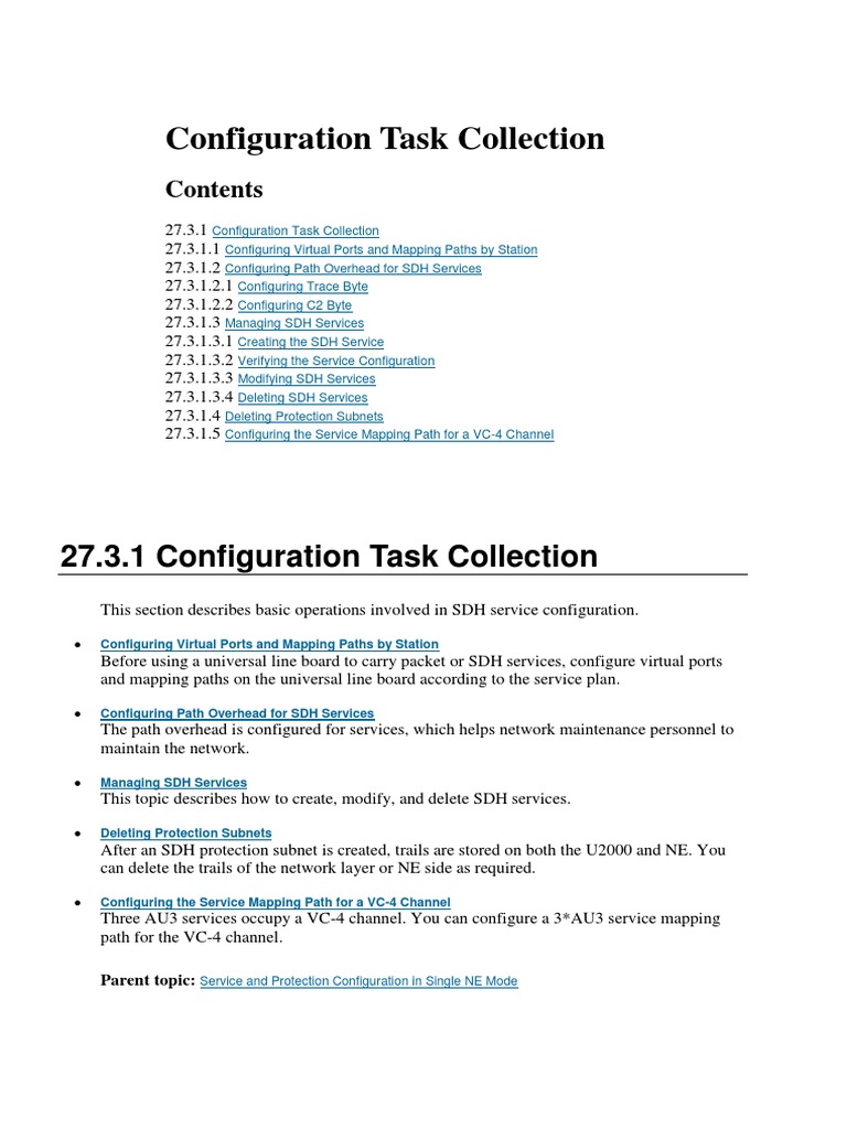 SDH Service Configuration Guide | PDF | Computer Network | Dialog Box