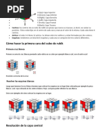 Algoritmo para armar el cubo Rubik 3x3 | PDF
