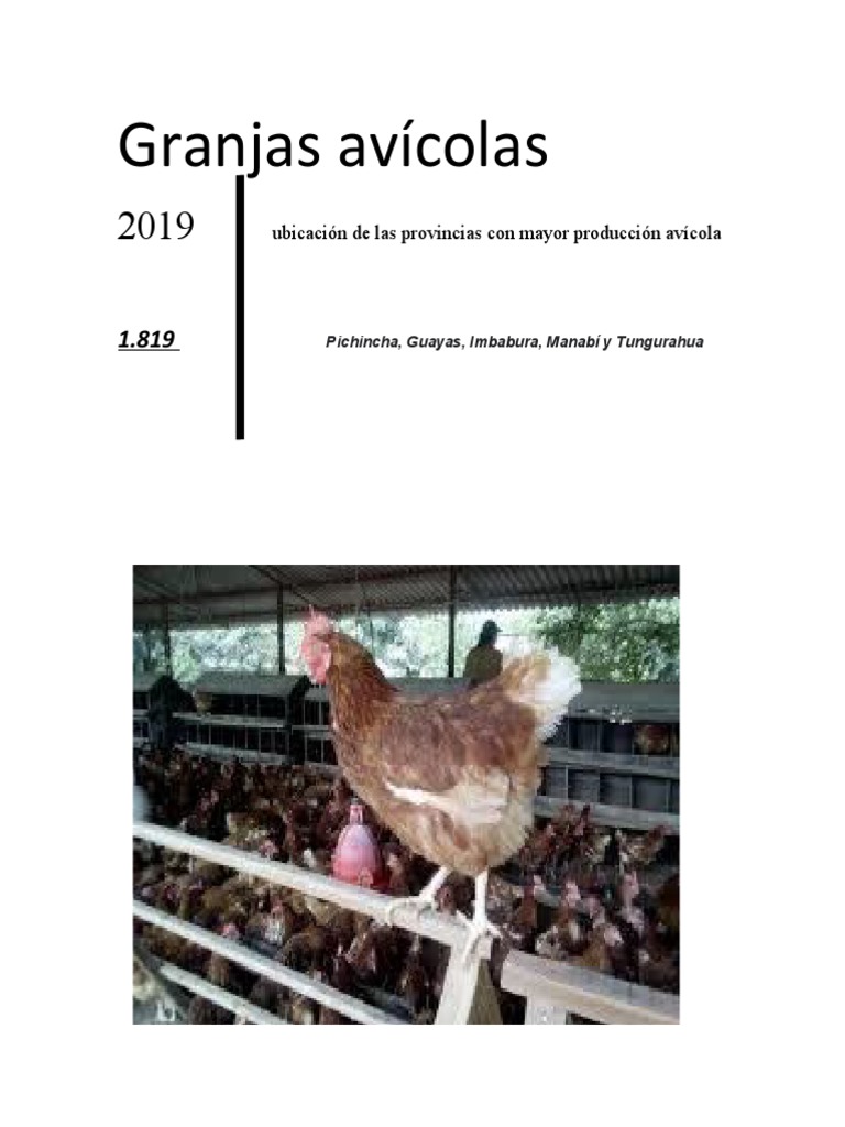 Granjas Avícolas | PDF