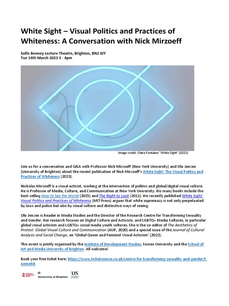 White Sight - Visual Politics | PDF