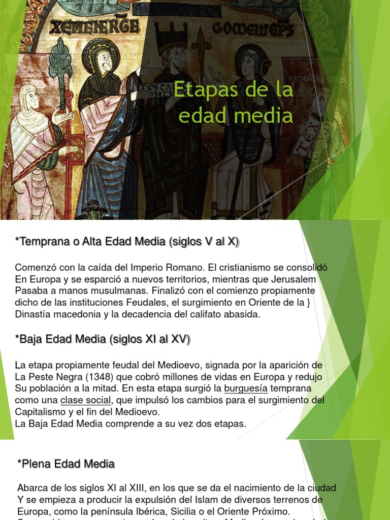 Etapas de La Edad Media | PDF