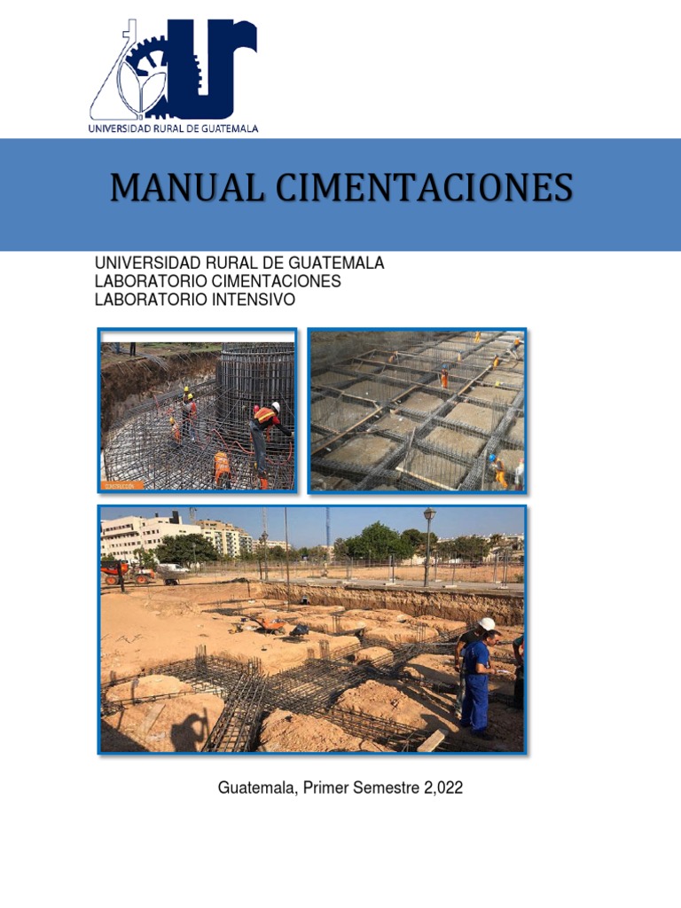 Manual Cimentaciones | PDF | Fundación (Ingeniería) | Ingeniero civil
