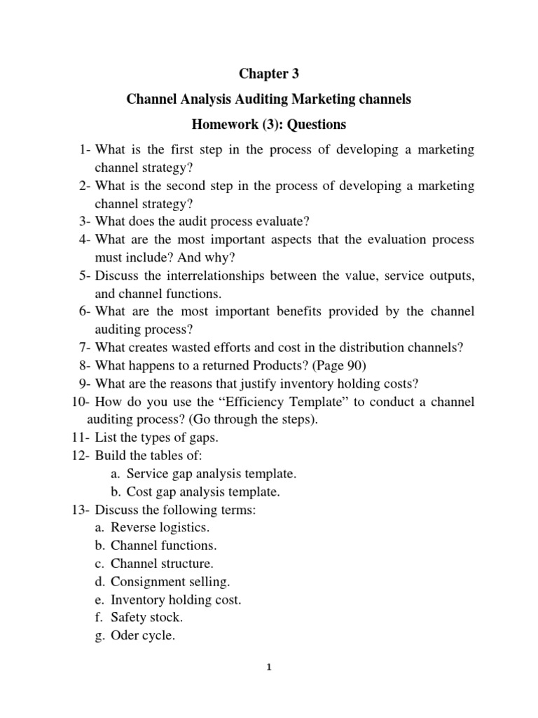 Channel Audit Process Overview | PDF