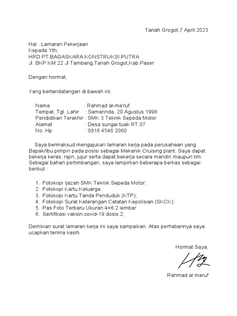 PT BAGASKARA KONSTRUKSI PUTRA Part 2 | PDF