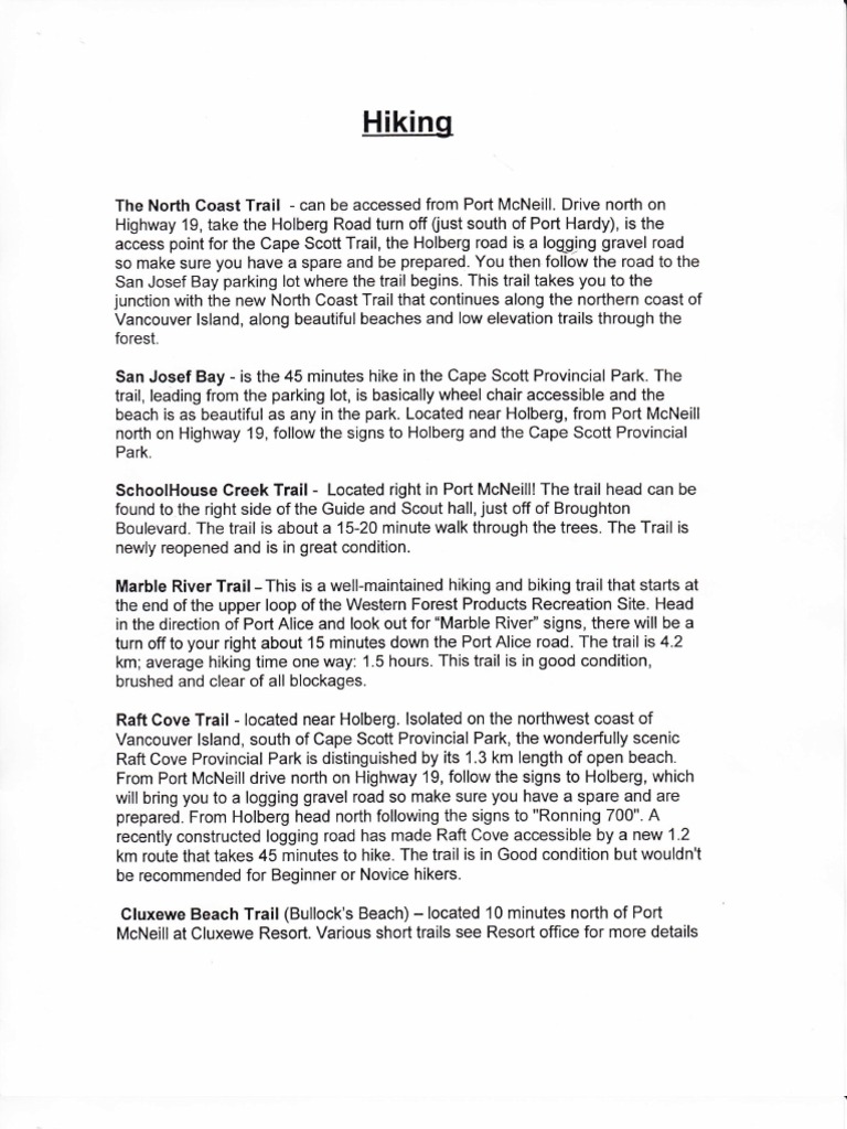 Hiking | PDF | Trail | Transport