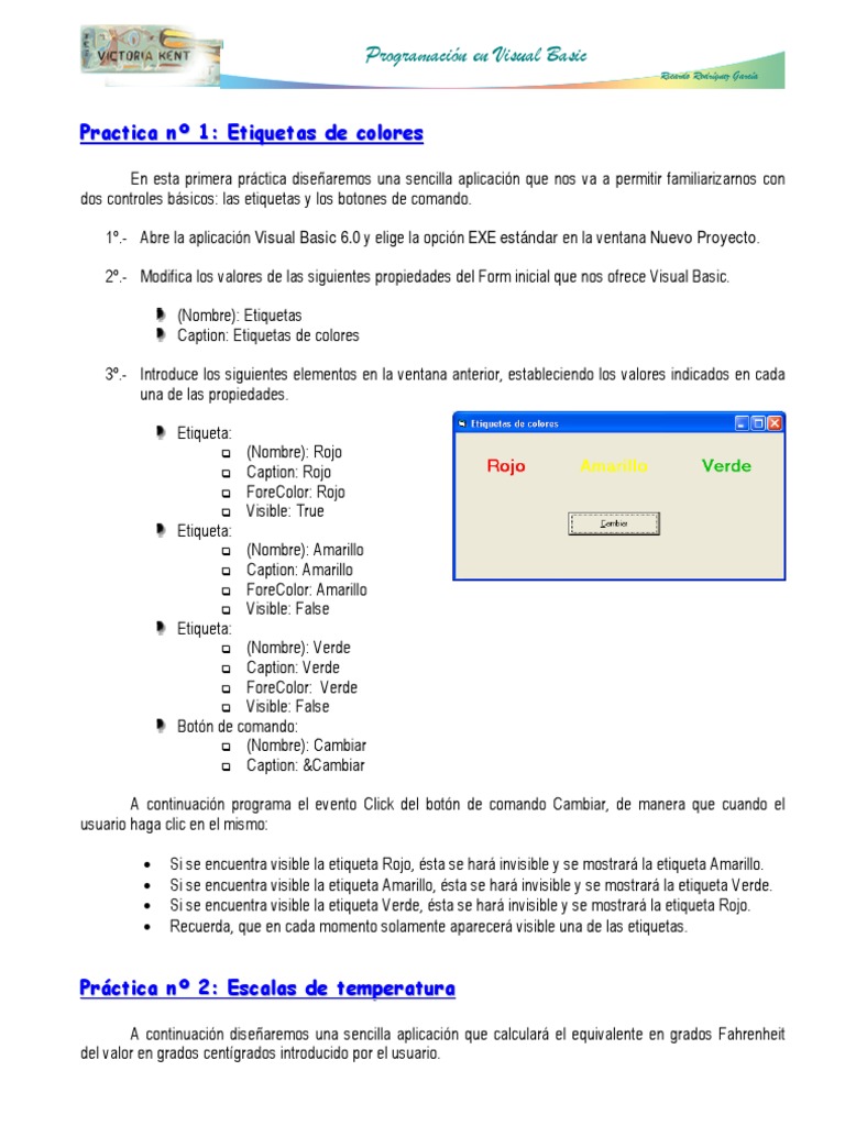 Practicas en Visual Basic | PDF | Ventana (informática) | Triángulo