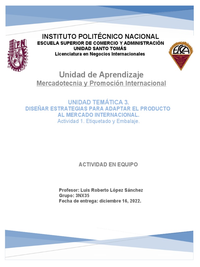 U3 A1 Ramírez Osorio Erika | PDF | café | Producto (Negocio)