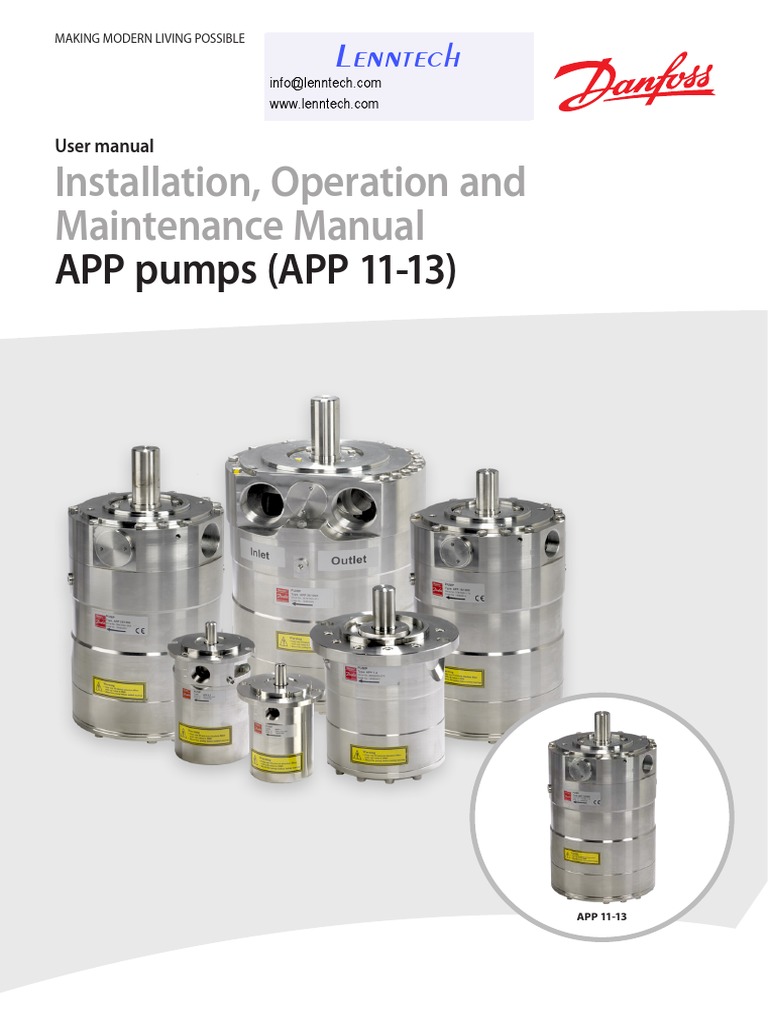 Danfoss IOM APP 11 13 L | Download Free PDF | Pump | Safety