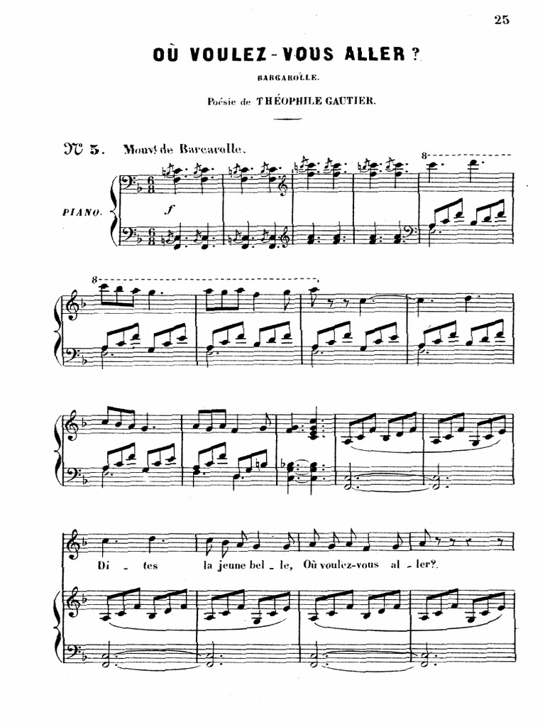 CH - Gounod-Ou Voulez-Vous Allez | PDF