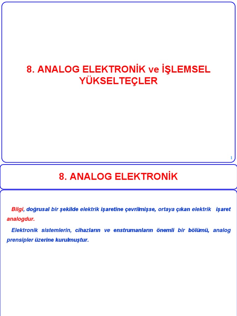 ELE 297 - 8 Analog Elektronik | PDF
