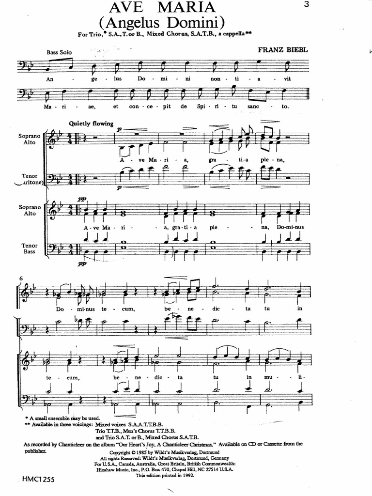 AVE MARÍA BIEBL-1 | PDF