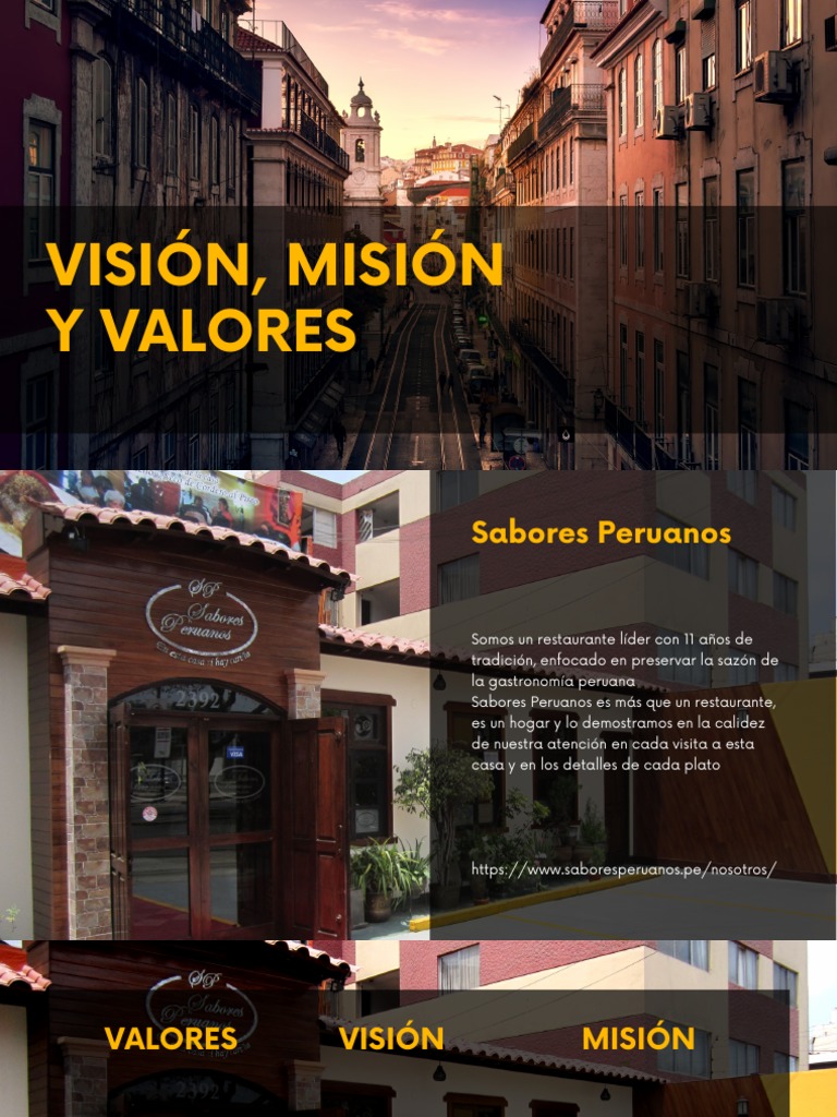 Misión y Visión de Restaurantes Peruanos | PDF | Perú