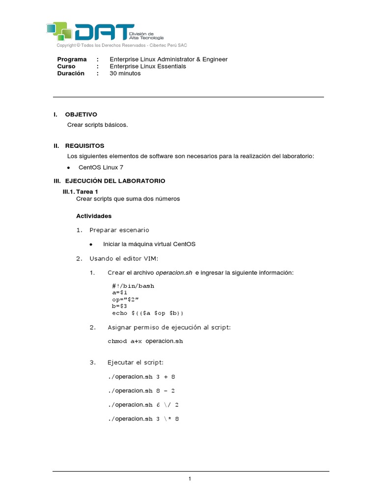 Laboratorio 3.1 Crear Un Script Básico | PDF | Lenguaje de escritura ...