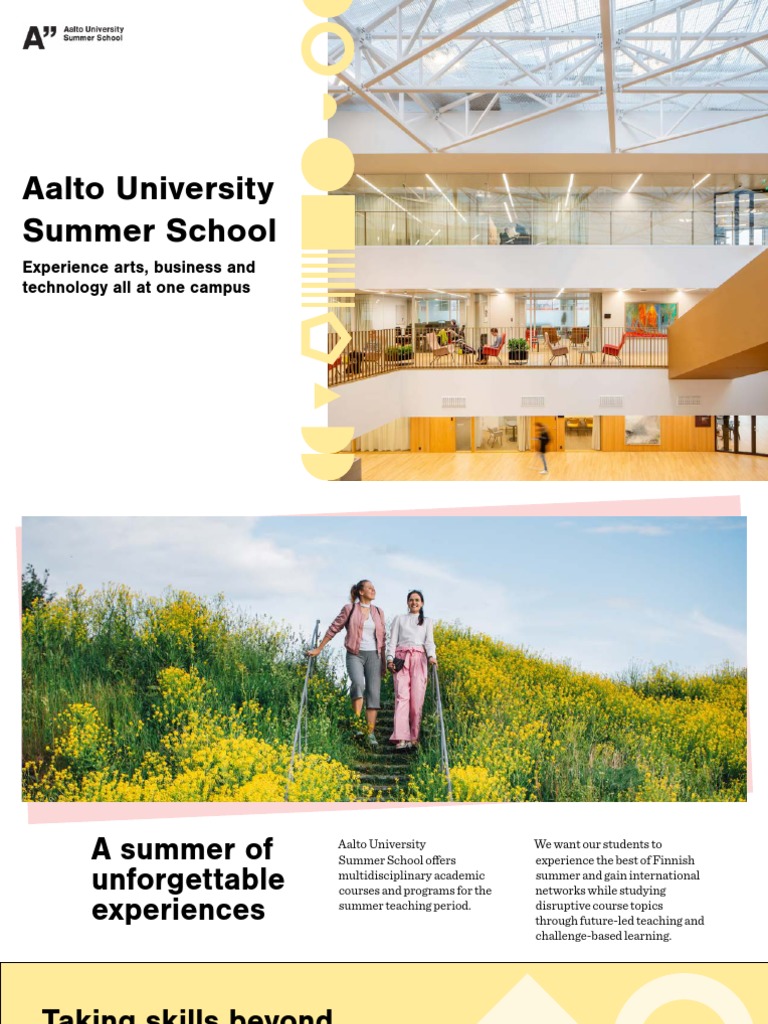 Aalto University Summer School Brochure | Download Free PDF | Virtual ...