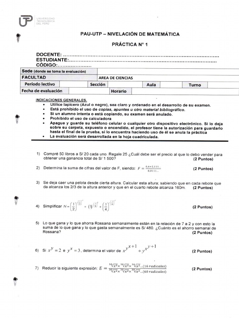 Practica Calificada | PDF