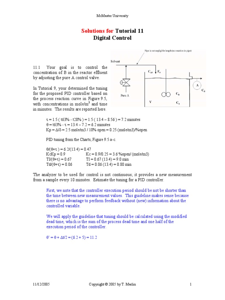Tutorial Sol CH 11 | PDF | Sensor | Control Theory