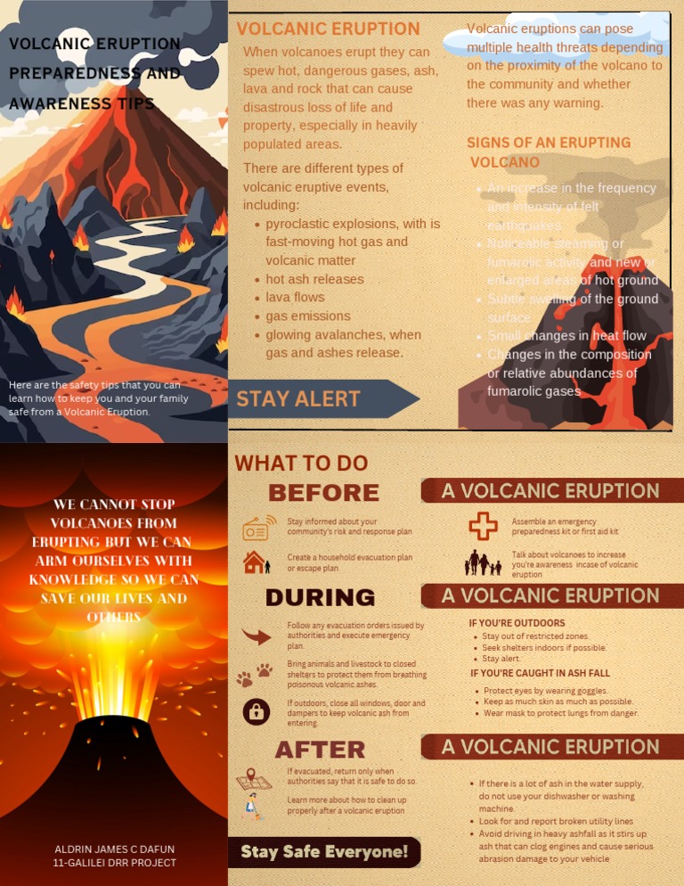 Volcanic Eruption Emmergency Preparedness and Awareness Tips | PDF | Volcanic Ash | Volcano