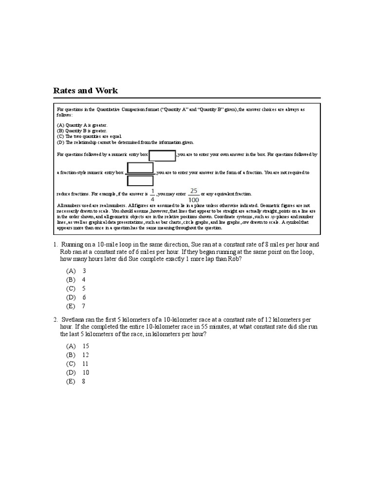 Rates Work | PDF